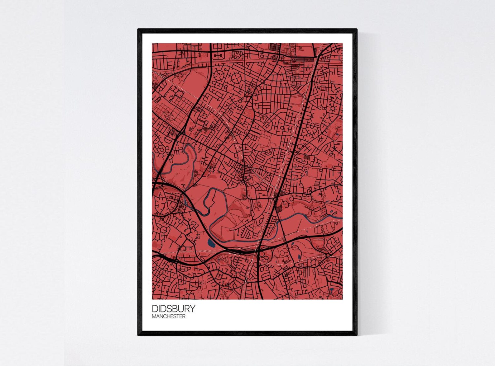 Didsbury United Kingdom Map Print Many Colours Fast | Etsy