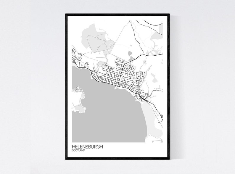 Helensburgh Scotland Map Art Print Many Styles 350gsm Art - Etsy