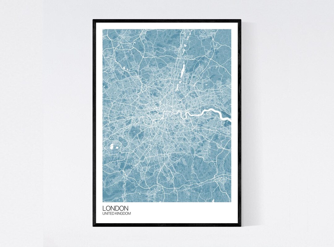 London Map Art Print Many Styles 350gsm Art Quality Paper - Etsy