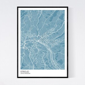 Stroud Map Art Print Many Styles 350gsm Art Quality Paper - Etsy