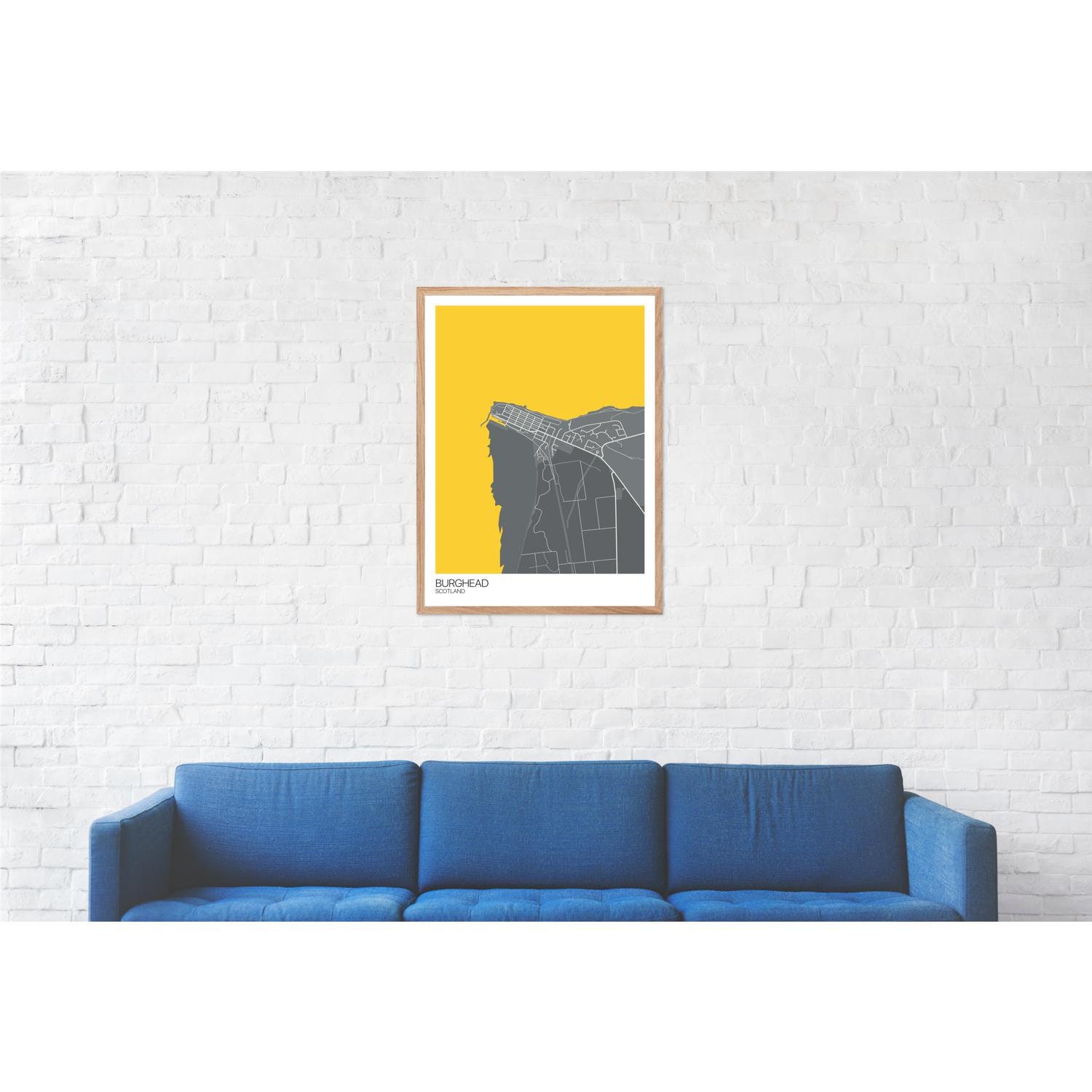 Burghead Scotland Map Art Print Many Styles 350gsm Art - Etsy UK