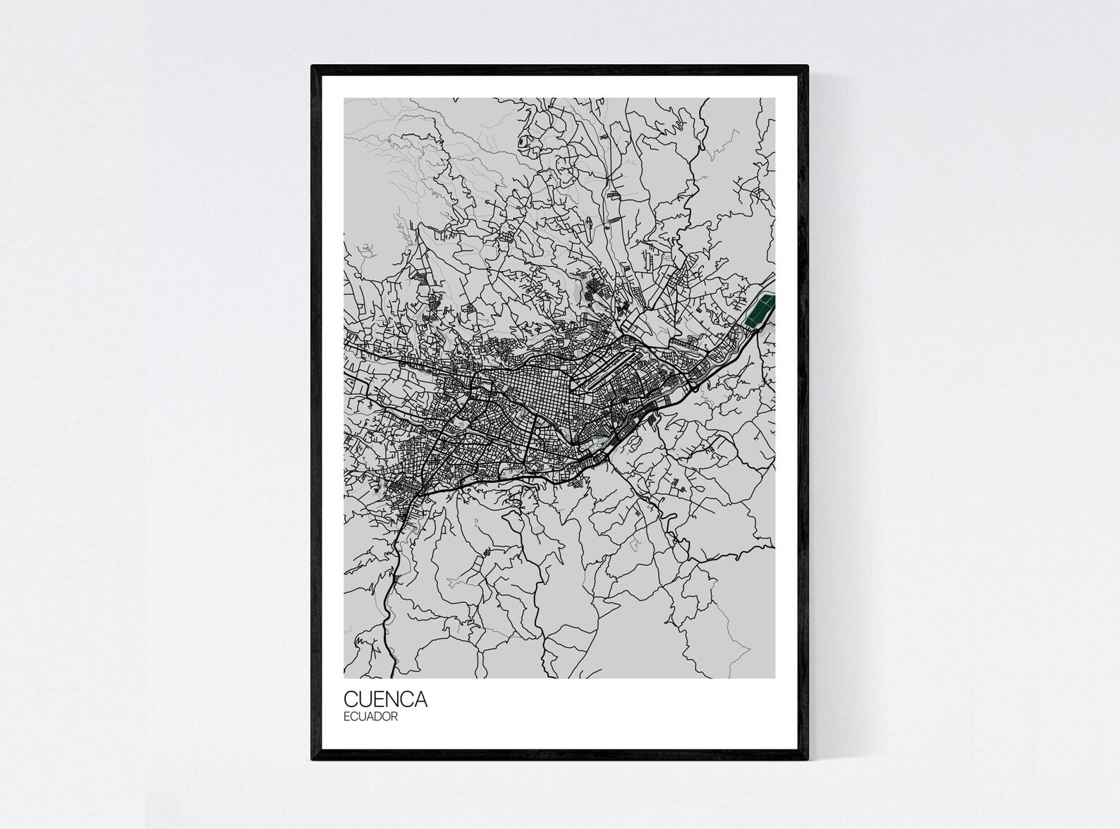 Cuenca Ecuador Map Art Print Many Styles 350gsm Art - Etsy