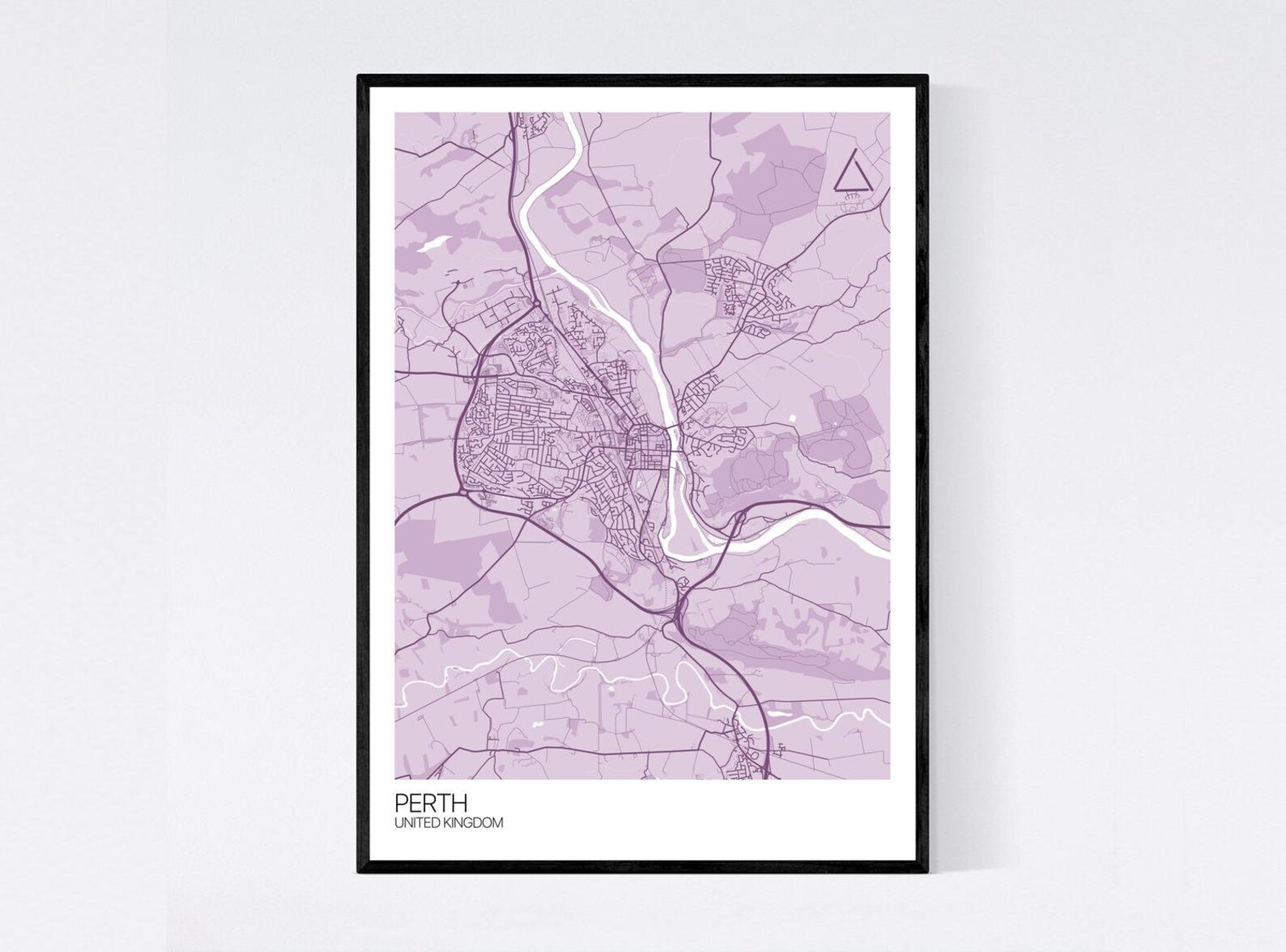 Perth, Scotland City Map Art Print Many Styles 350gsm Art Quality Paper ...