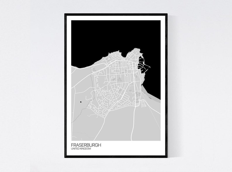 Fraserburgh Scotland City Map Art Print Many Styles | Etsy