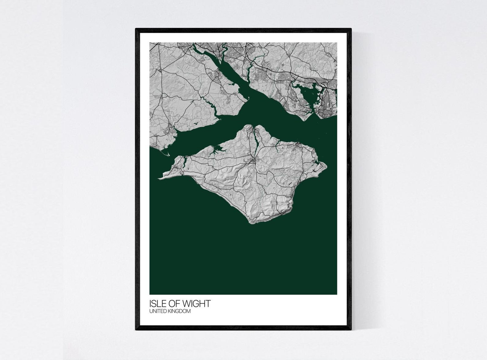 Isle of Wight Topographic Map Print Many Colours Fast - Etsy UK