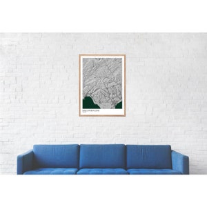 Brecon Beacons, Wales Topographic Map Print Many Colours Fast Delivery ...