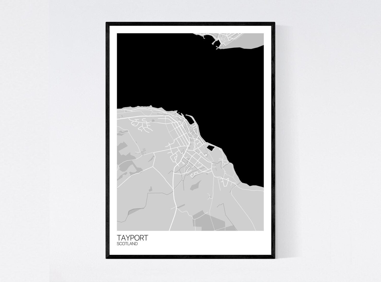Tayport Scotland Map Art Print Many Styles 350gsm Art | Etsy