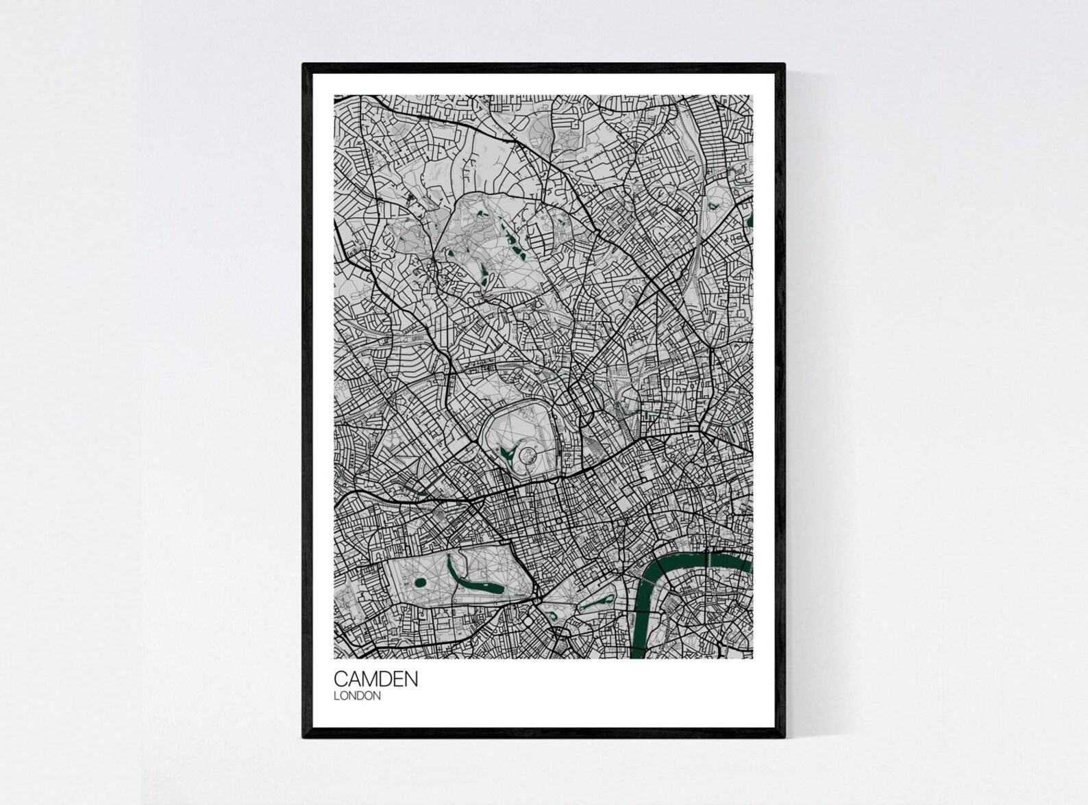 Camden London Map Art Print Many Colours 350gsm Art | Etsy UK