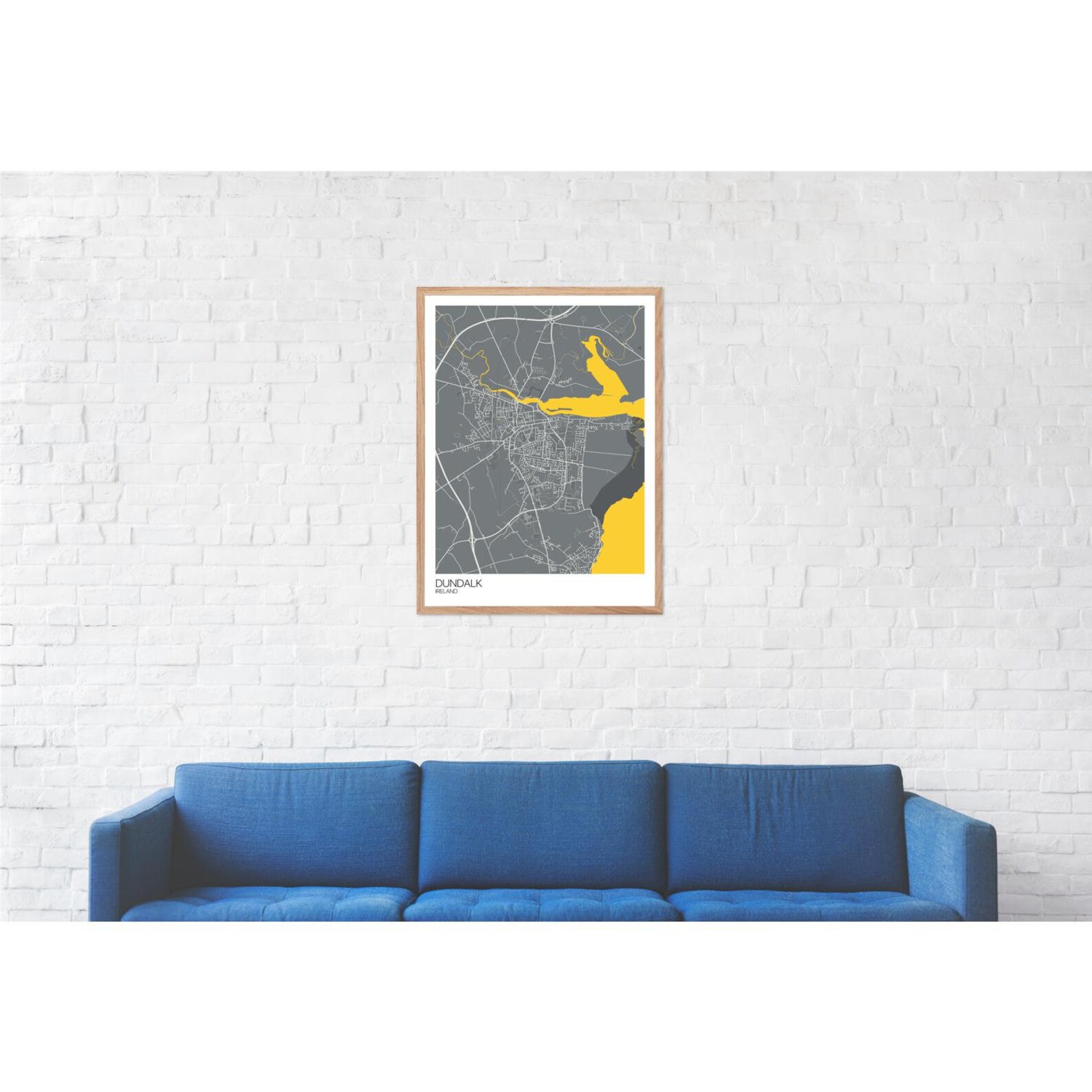 Dundalk City Map Art Print Many Styles 350gsm Art Quality | Etsy