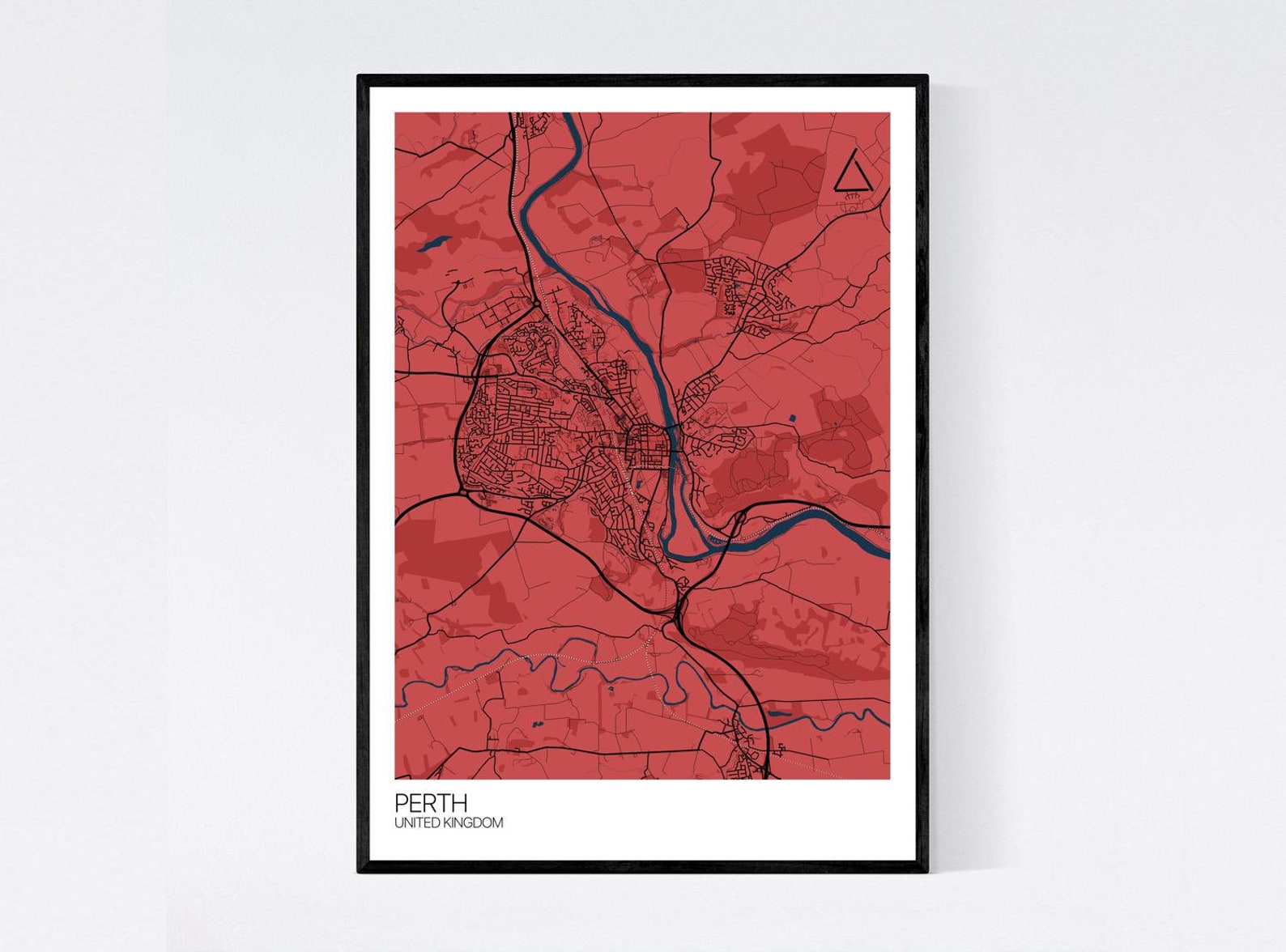 Perth, Scotland City Map Art Print Many Styles 350gsm Art Quality Paper ...