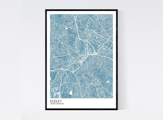 Dudley United Kingdom City Map Art Print Many Styles | Etsy