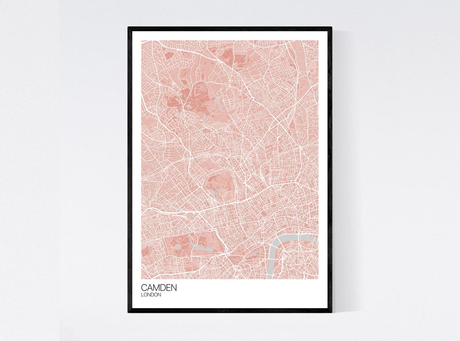 Camden London Map Art Print Many Colours 350gsm Art | Etsy UK