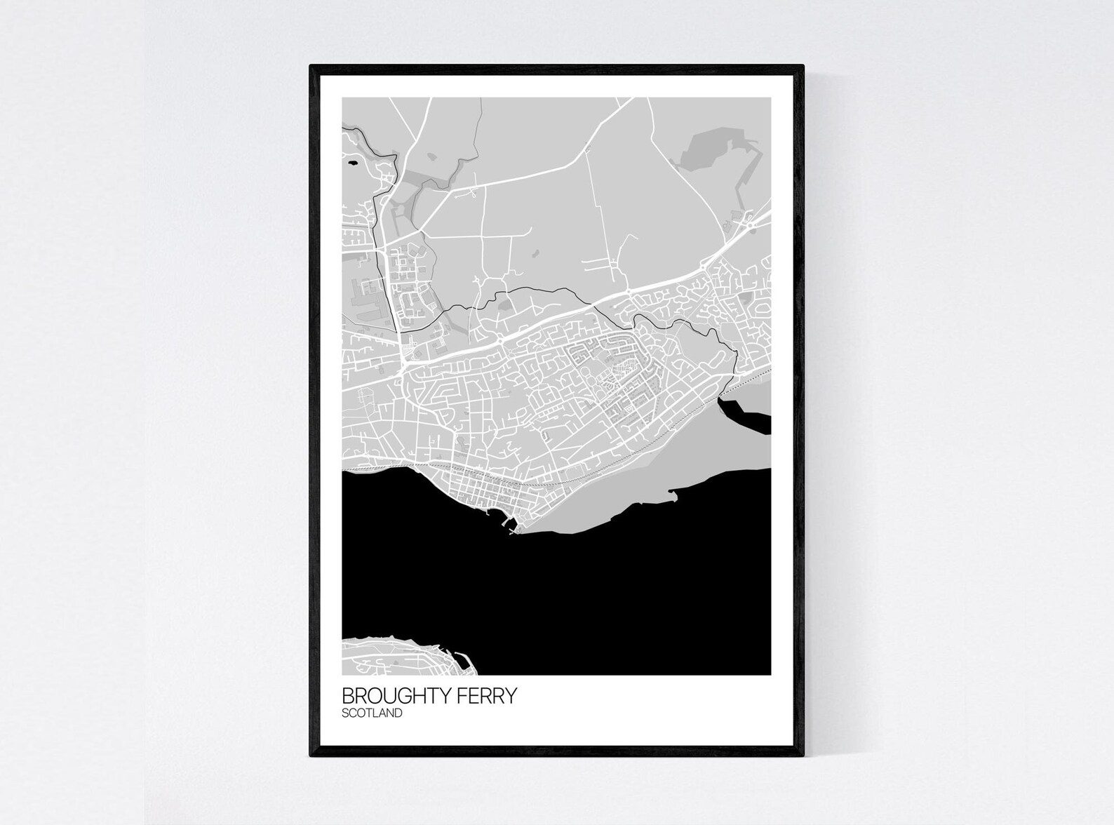 Broughty Ferry Scotland Map Art Print Many Styles 350gsm - Etsy UK