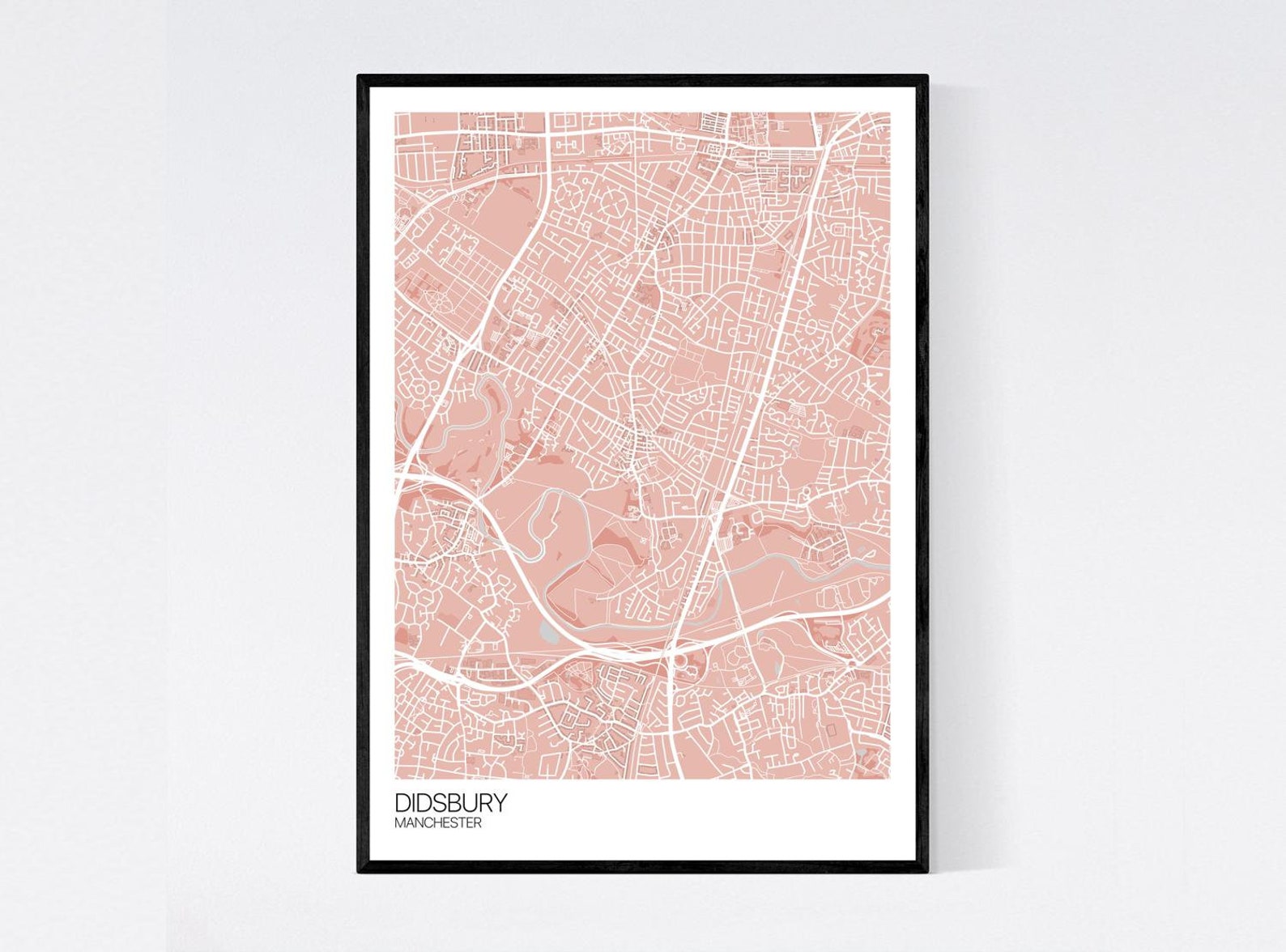 Didsbury United Kingdom Map Print Many Colours Fast | Etsy
