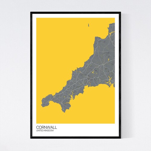 Devon England Map Art Print Many Styles 350gsm Art - Etsy