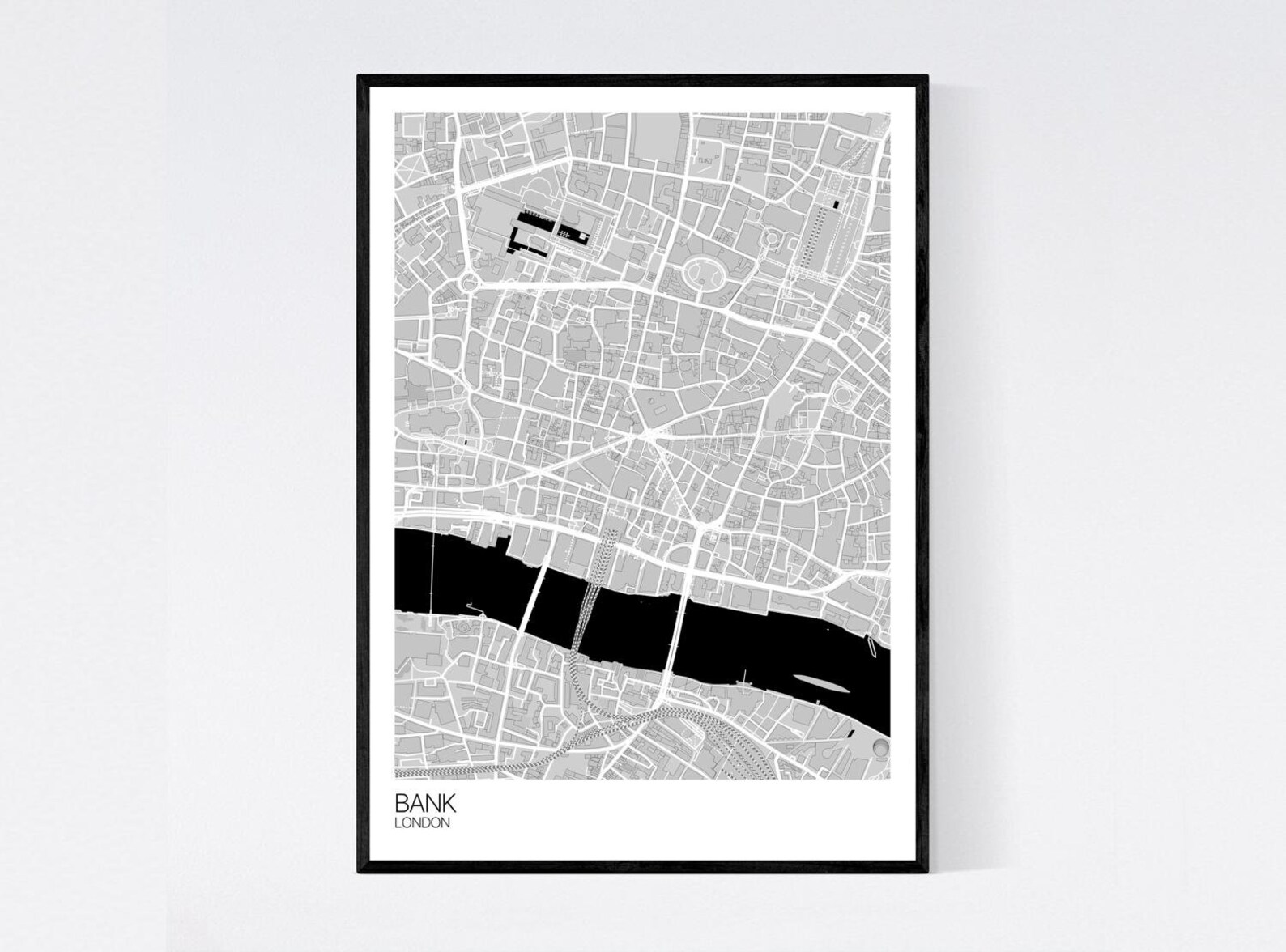 Bank London Map Art Print Many Colours 350gsm Art Quality - Etsy
