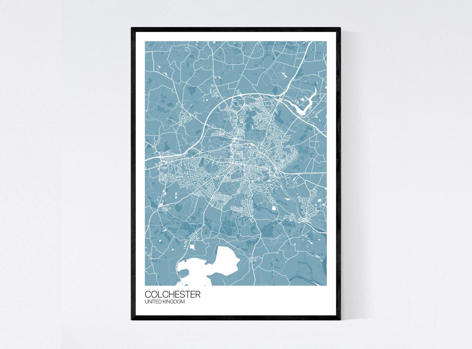 Colchester United Kingdom City Map Art Print Many Styles - Etsy UK