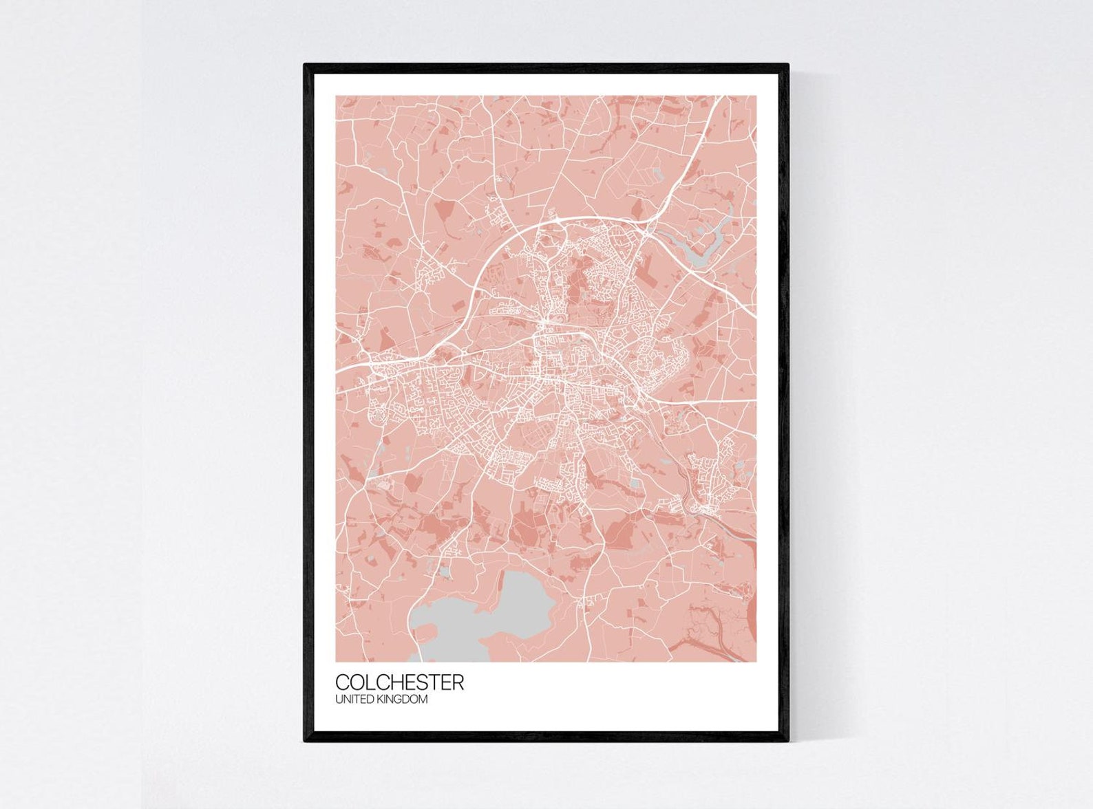 Colchester United Kingdom City Map Art Print Many Styles - Etsy UK
