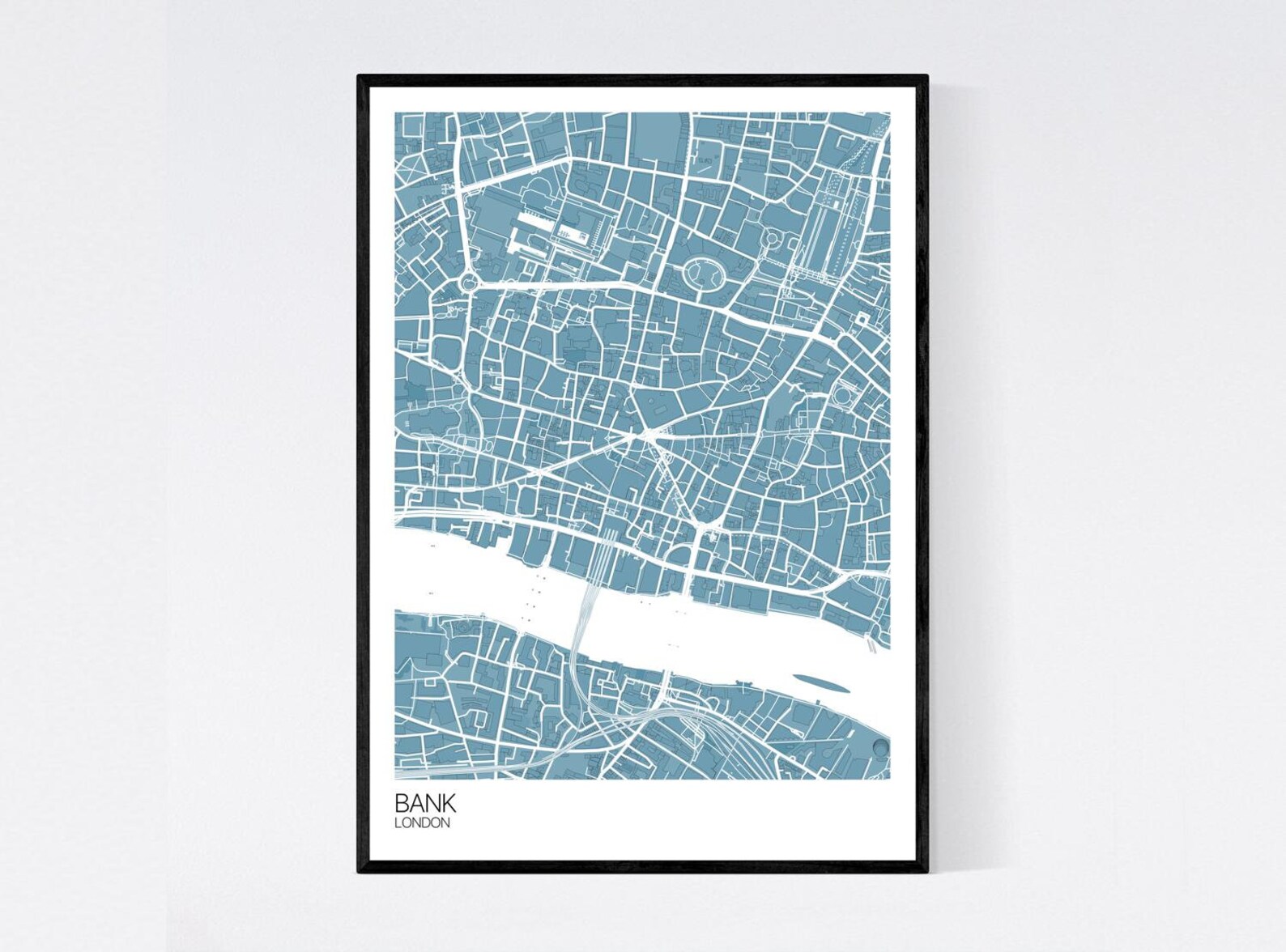 Bank London Map Art Print Many Colours 350gsm Art Quality - Etsy