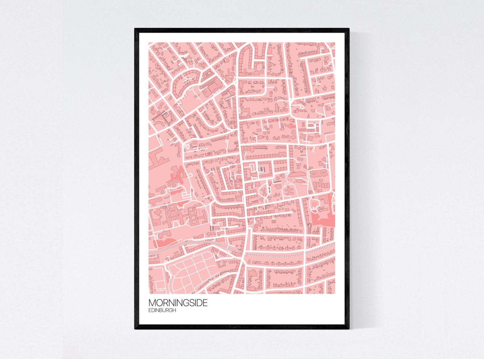 Morningside Edinburgh City Map Art Print Many Colours - Etsy