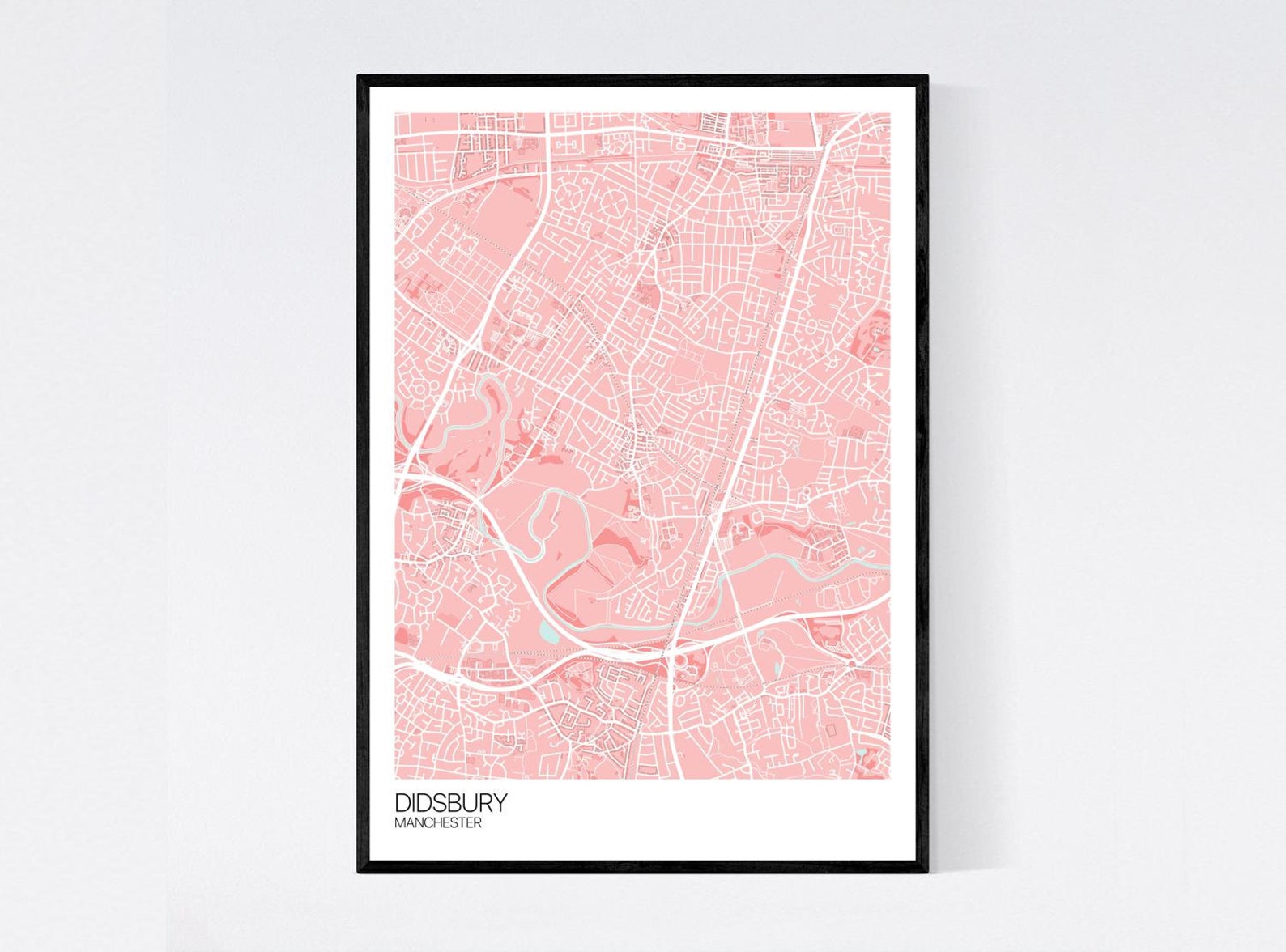 Didsbury United Kingdom Map Print Many Colours Fast | Etsy