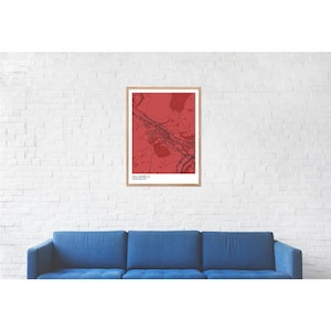 Galashiels, Scotland City Map Art Print - Many Styles - 350gsm Art ...