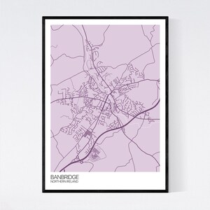 Banbridge Northern Ireland Map Art Print Many Styles - Etsy