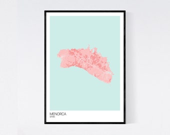 Custom Map Art Print, Colour Options, Choose Your Location, 350gsm Art ...