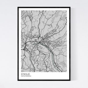 Stroud Map Art Print Many Styles 350gsm Art Quality Paper - Etsy