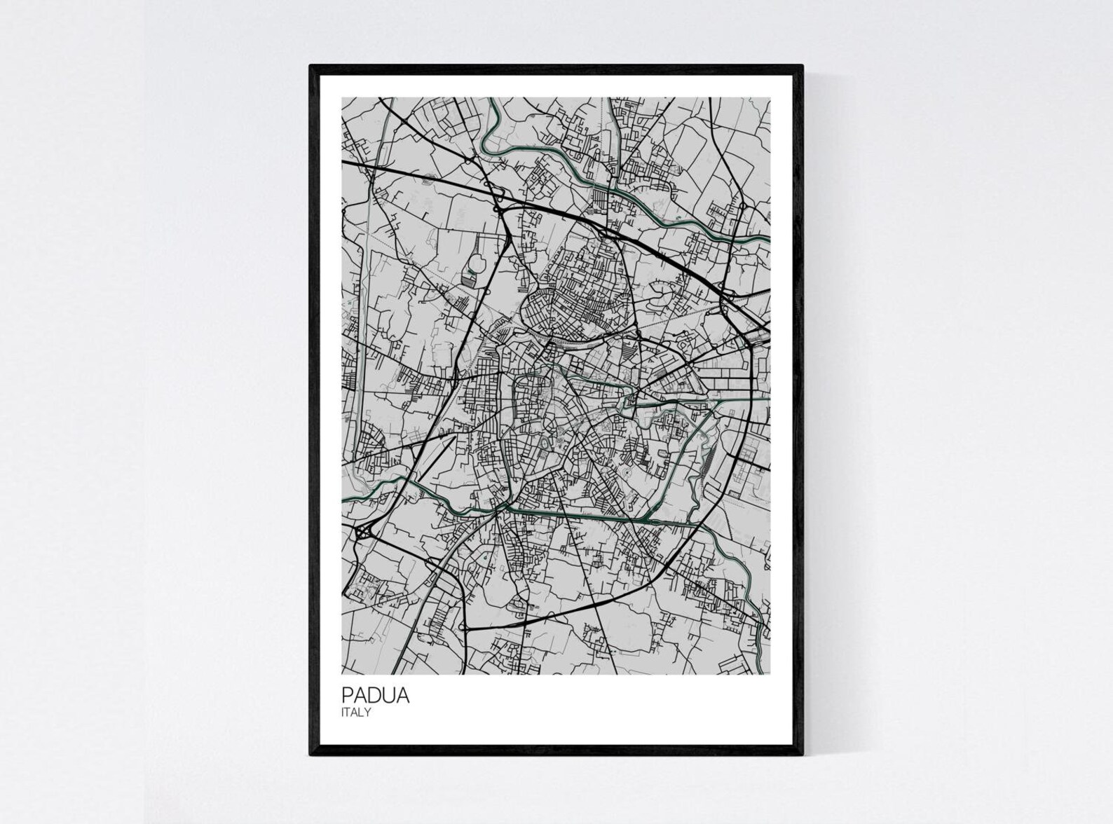 Padua Italy Map Art Print Many Colours 350gsm Art Quality | Etsy