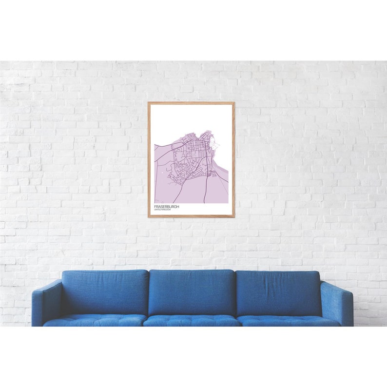 Fraserburgh Scotland City Map Art Print Many Styles | Etsy