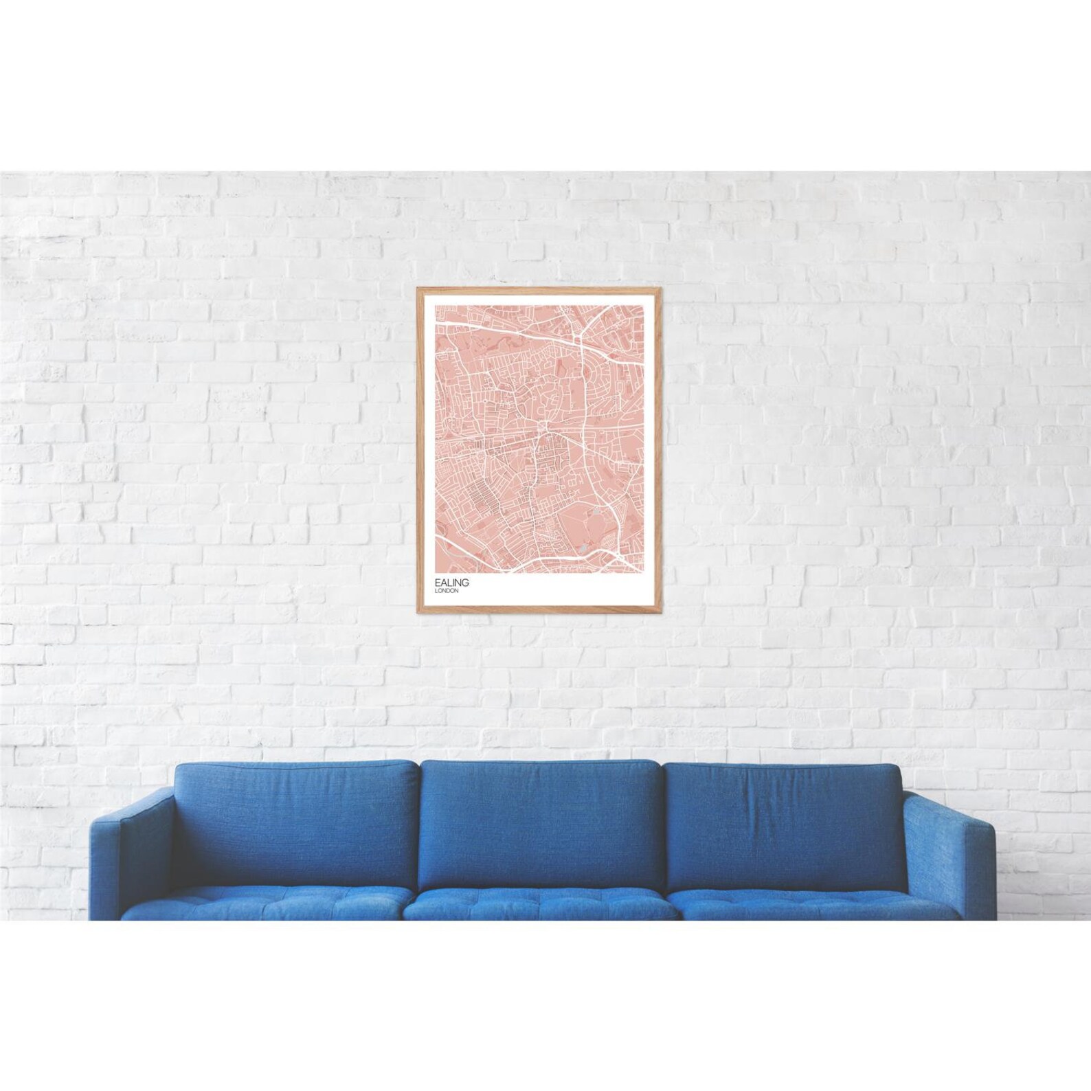 Ealing London Map Art Print Many Colours 350gsm Art - Etsy UK
