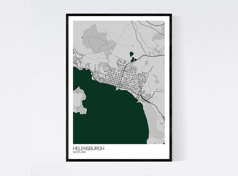 Helensburgh Scotland Map Art Print Many Styles 350gsm Art - Etsy