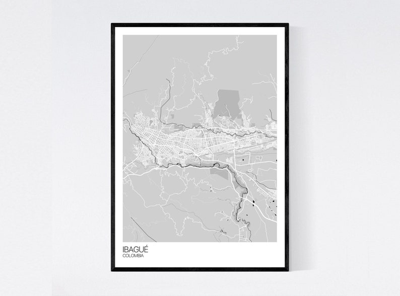 Ibague Colombia Map Art Print Many Styles 350gsm Art - Etsy