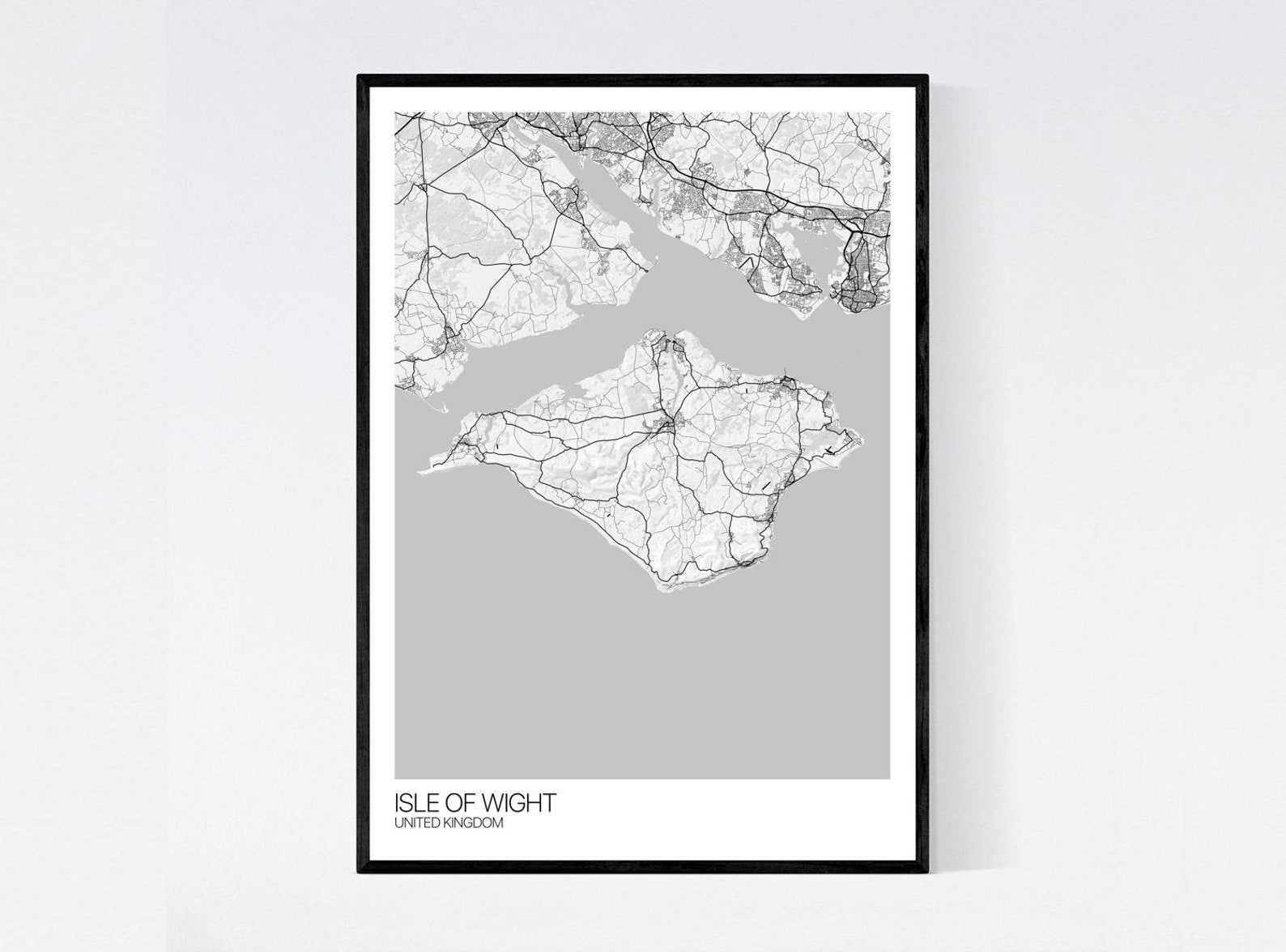 Isle of Wight Topographic Map Print Many Colours Fast - Etsy UK