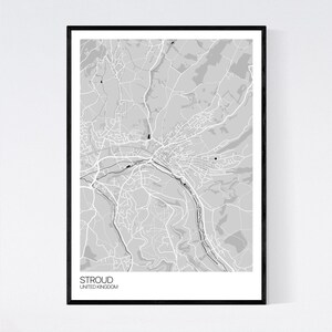 Stroud Map Art Print Many Styles 350gsm Art Quality Paper - Etsy