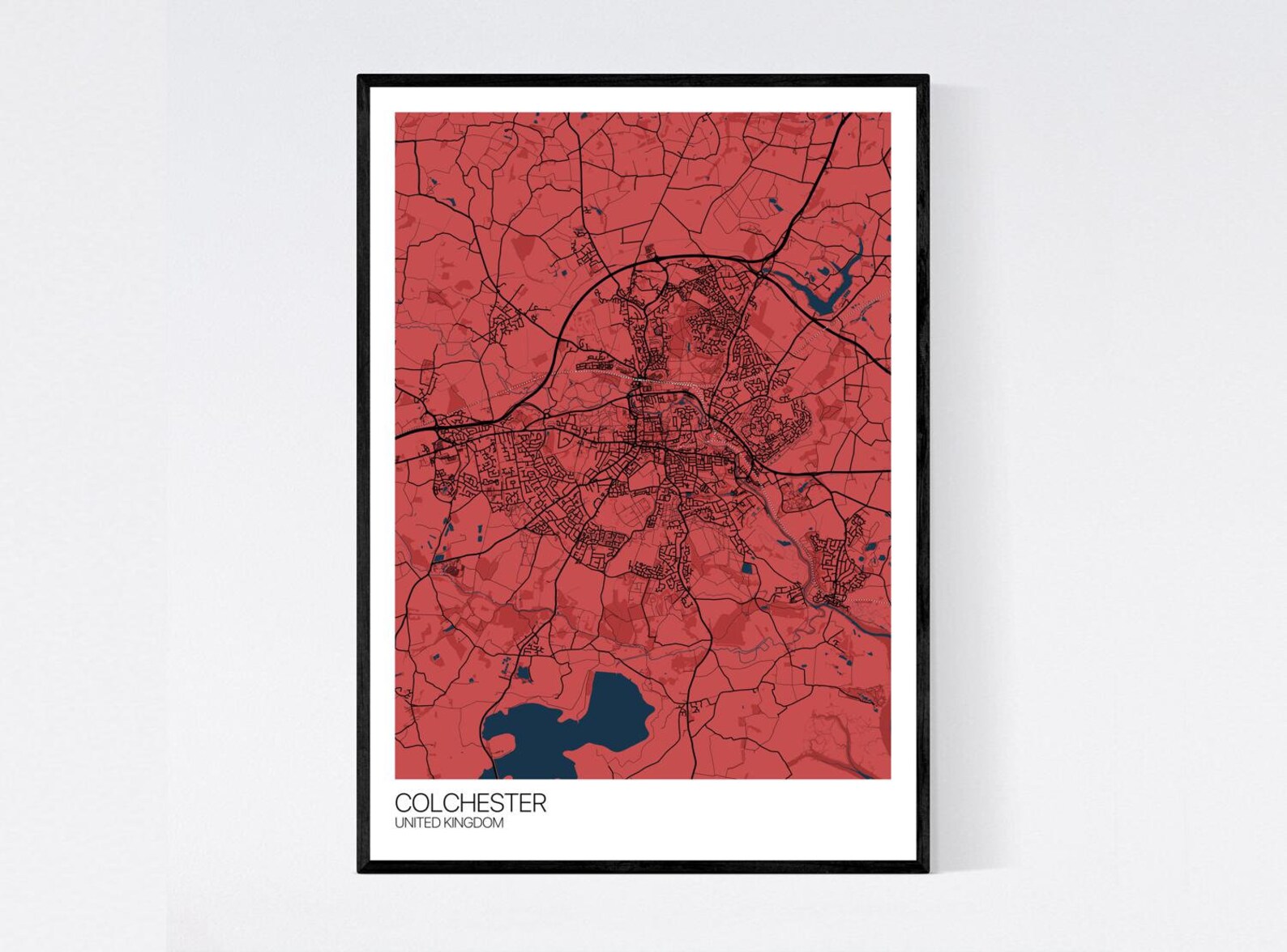 Colchester United Kingdom City Map Art Print Many Styles - Etsy UK