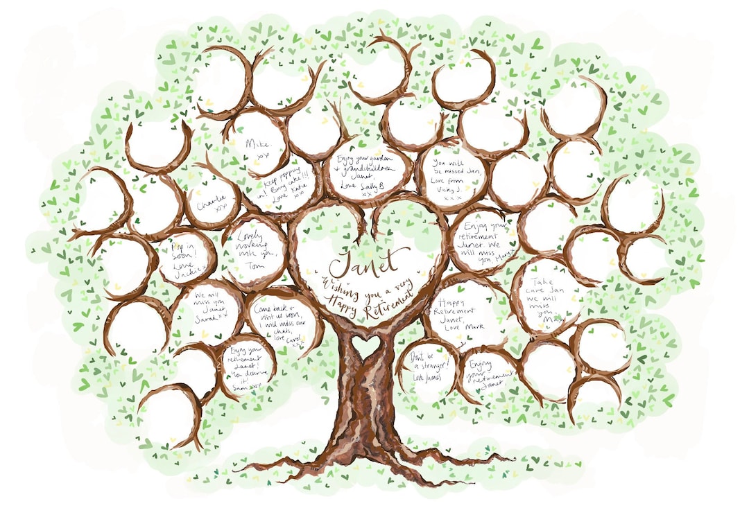 Retirement Gift With 50 Spaces Personalised Colleague Keepsake, End of ...