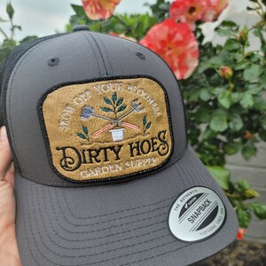 Embroidered Leather Patch Gardening Hat: Funny Snapback Garden Gift - Etsy