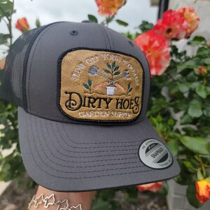 Embroidered Leather Patch Gardening Hat: Funny Snapback Garden Gift - Etsy
