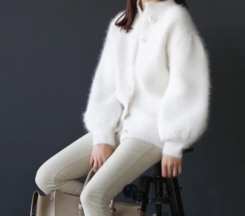 Angora Cardigan - Etsy
