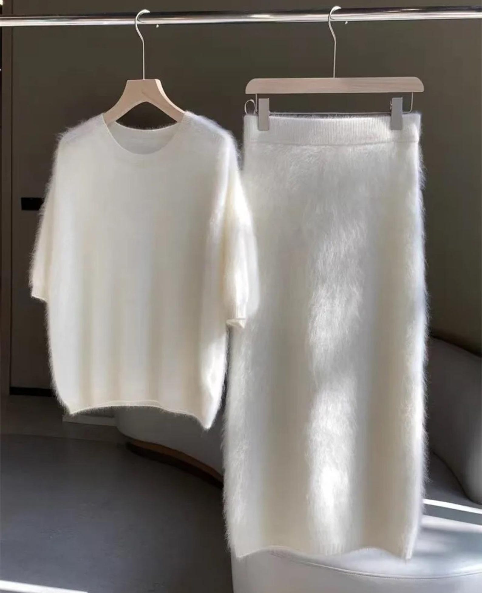 Angora Sweater and Angora Skirt. - Etsy