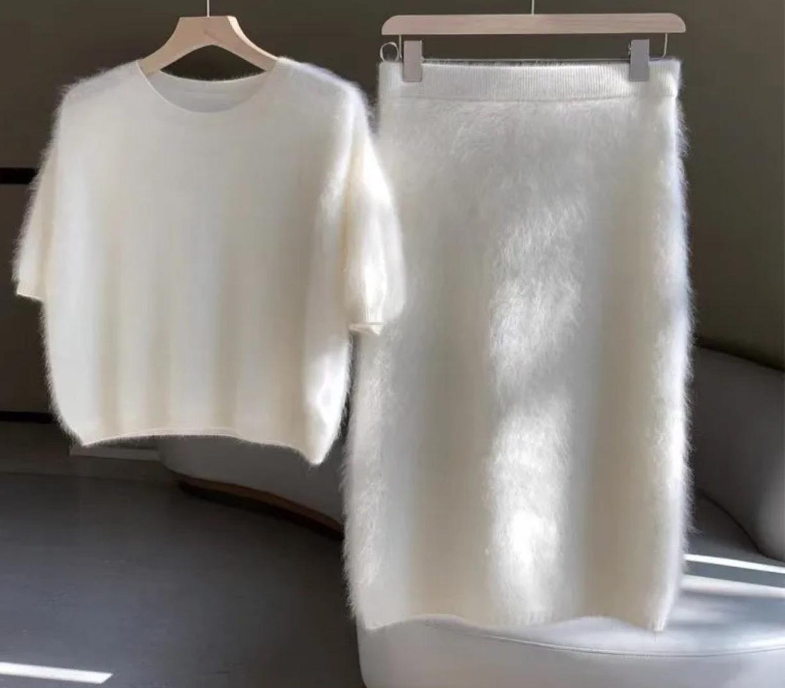 Angora Sweater and Angora Skirt. - Etsy