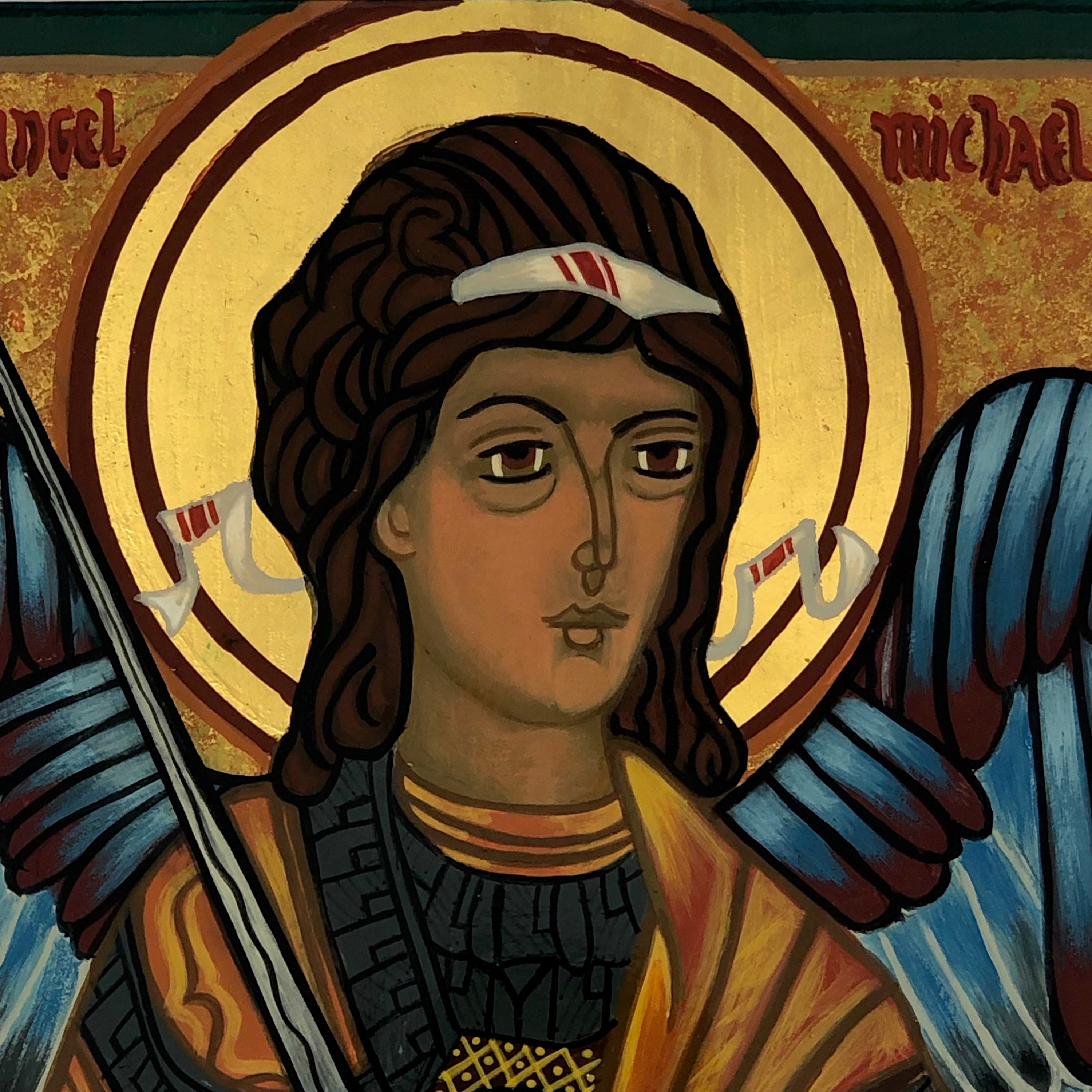 St. Michael Icon Iconography Original Art Christian Art - Etsy Singapore
