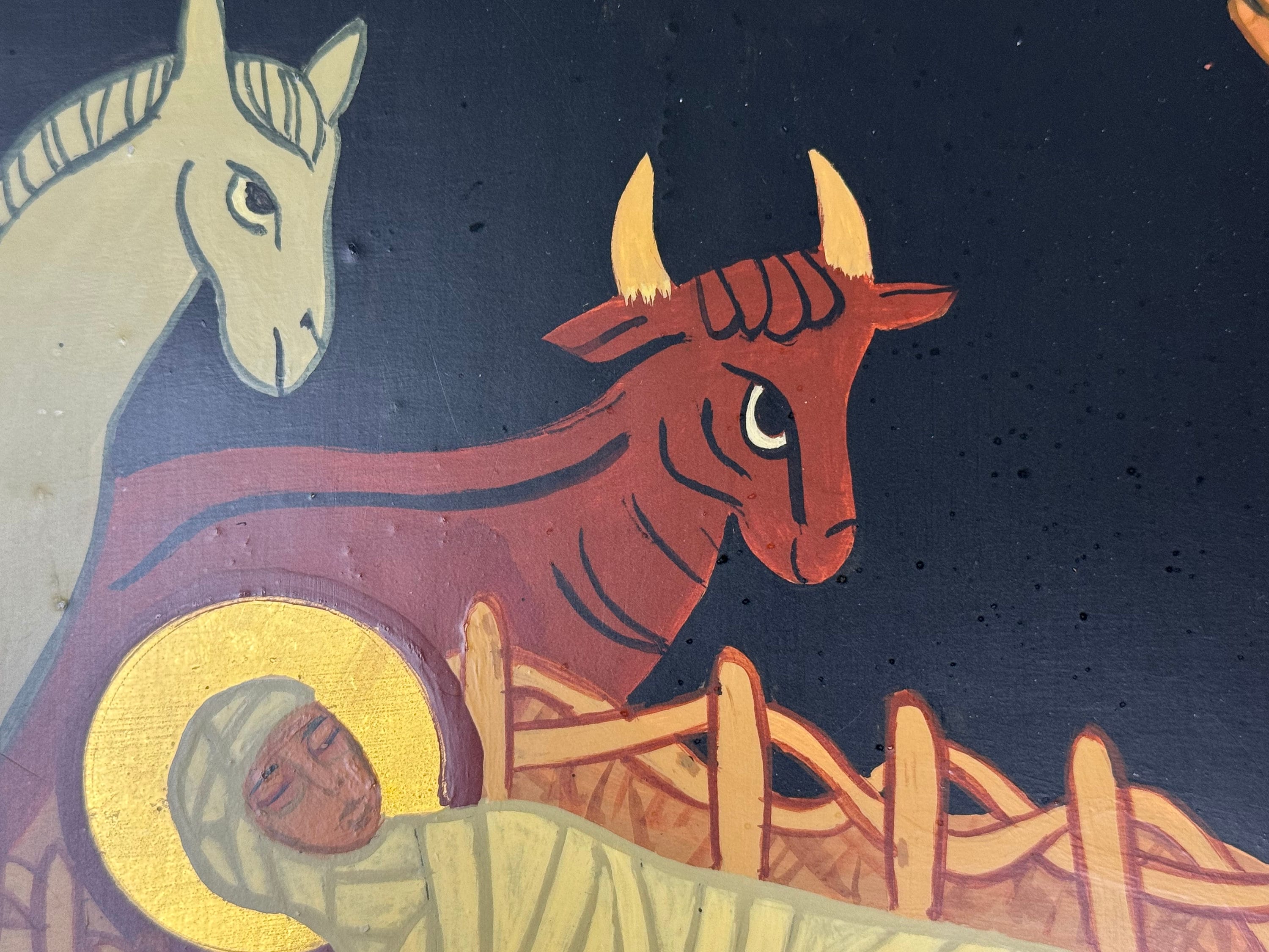 Nativity Icon Iconography Original Art Christian Art - Etsy