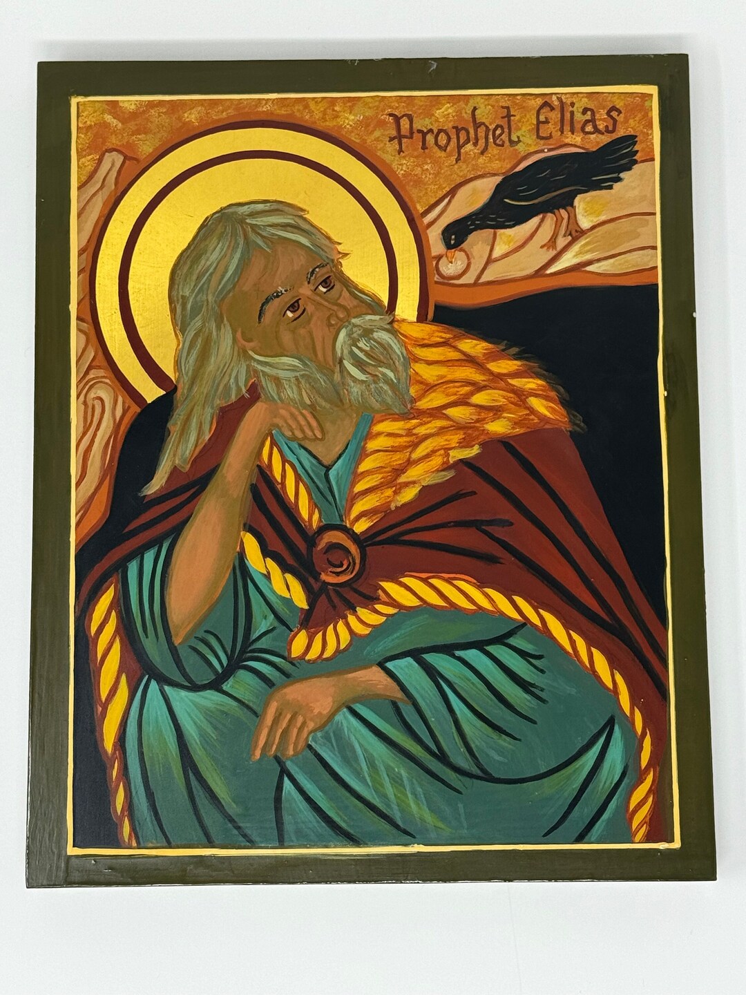 Prophet Elias - Icon - Iconography - Original Art - Christian Art - Etsy