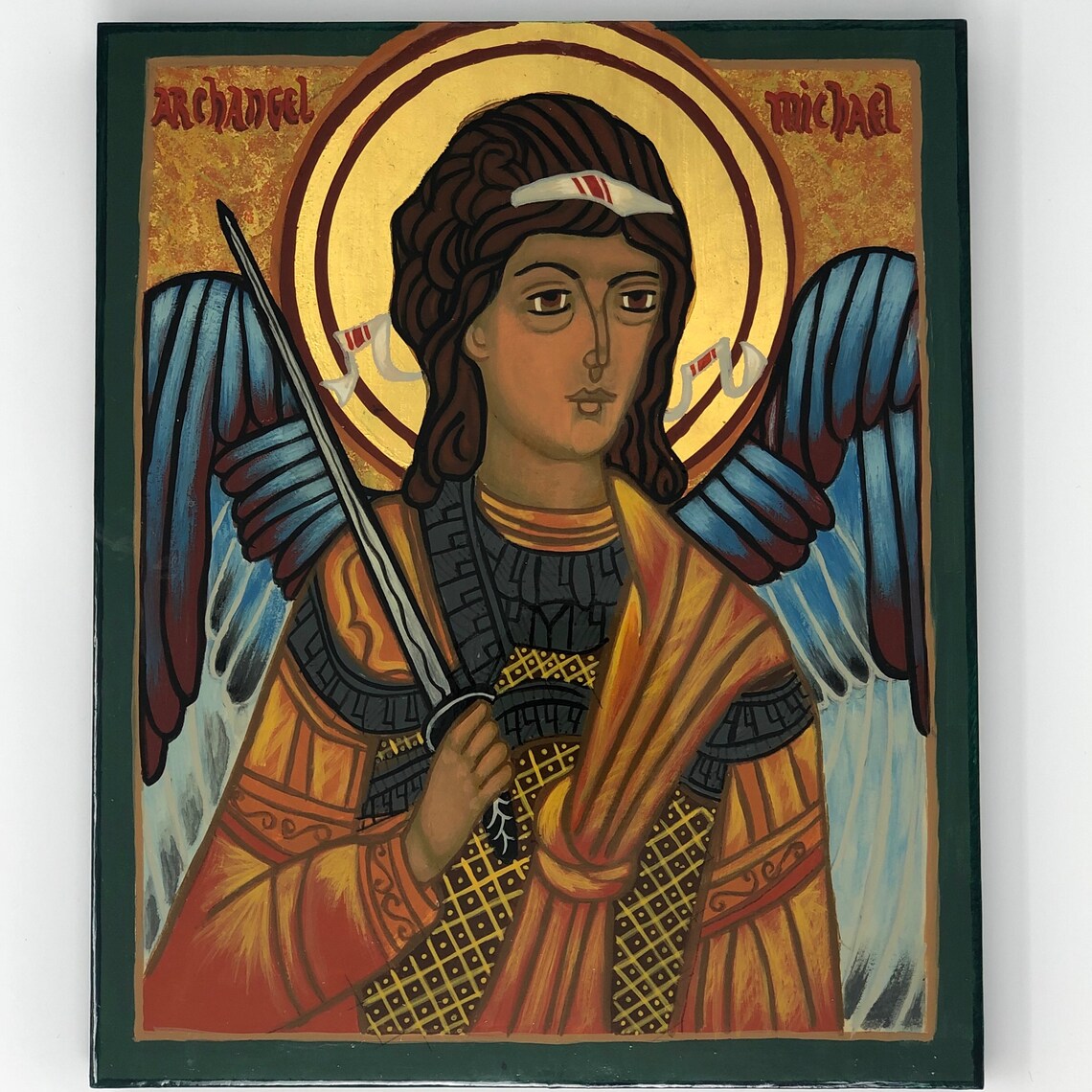 St. Michael Icon Iconography Original Art Christian Art - Etsy Singapore