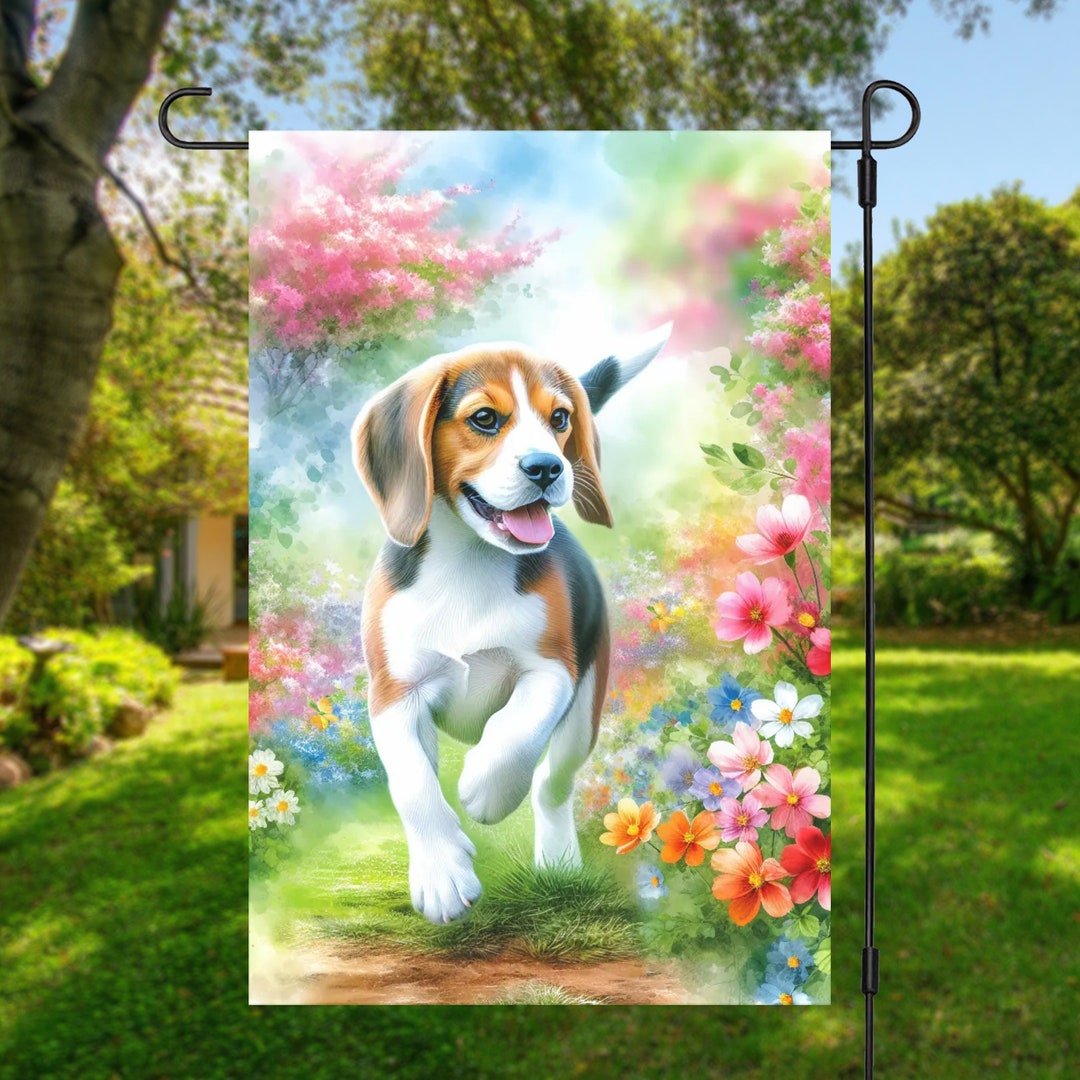 Beagle Dog Garden Sign for Dog Garden Decor, Beagle Dogmom Decorative ...