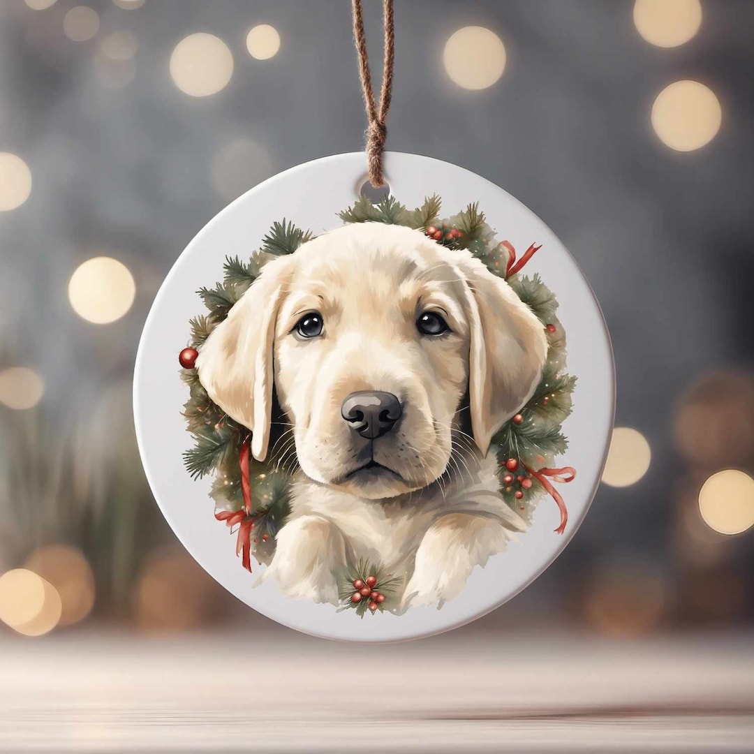 Golden Labrador Retriever Ornament Labrador Christmas - Etsy