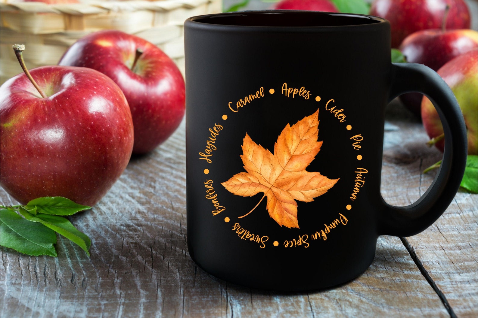 Autumn Mug Autumn Leaves Mug Fall Coffee Mug Golden - Etsy